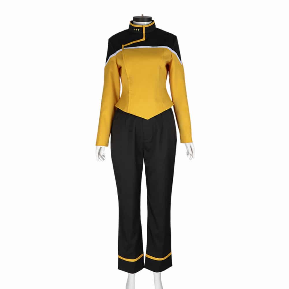 TrekCosplay Lower Decks Uniform Gold Female Cosplay Halloween Costumes ...