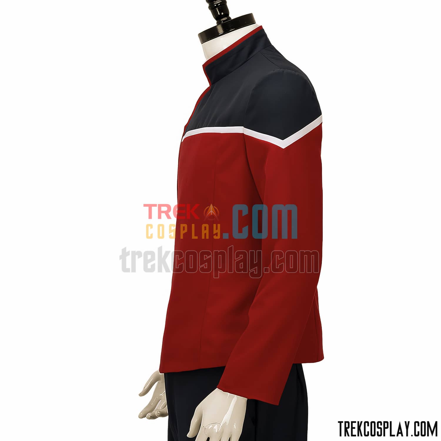 TrekCosplay Lower Decks Top Jacket Red Uniform Male Cosplay Halloween ...